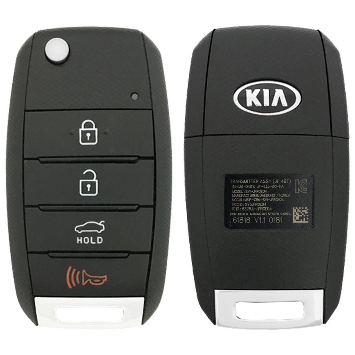 2020 Kia Optima Remote Flip Key Fob 4B w/ Trunk (FCC: SY5JFRGE04, P/N ...