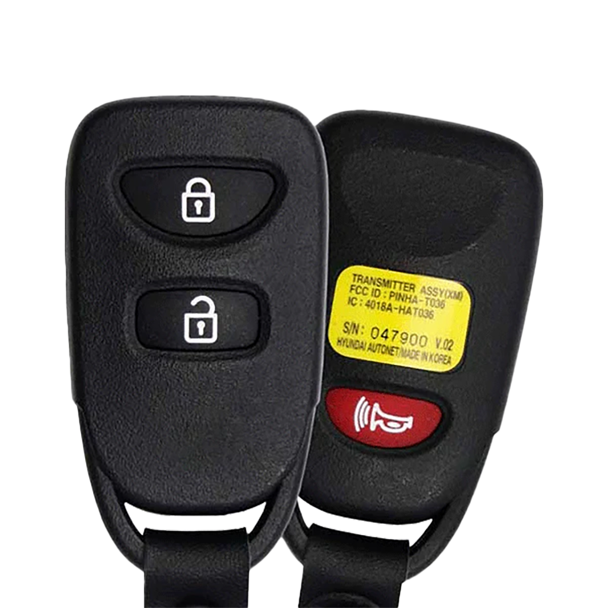 2011 Kia Rio Keyless Entry Remote Key Fob 3B (FCC: PINHA-T036, P/N ...