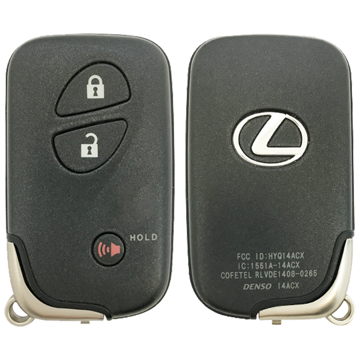 2011 Lexus RX350 Smart Remote Key Fob 3B 40K Insert Key (FCC: HYQ14ACX ...